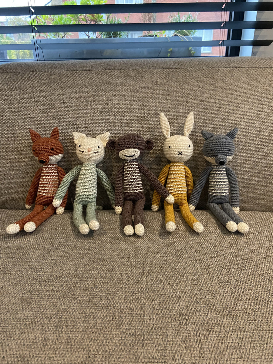 Willie Wolf - Handgemaakte knuffel – Het Speelatelier